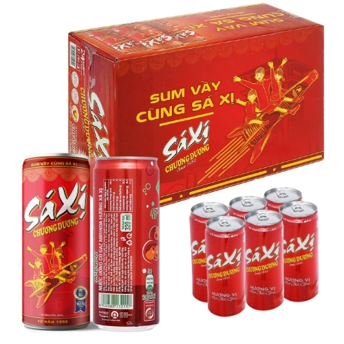 Thùng sá xị Chương Dương Sleek 330ml 24 lon